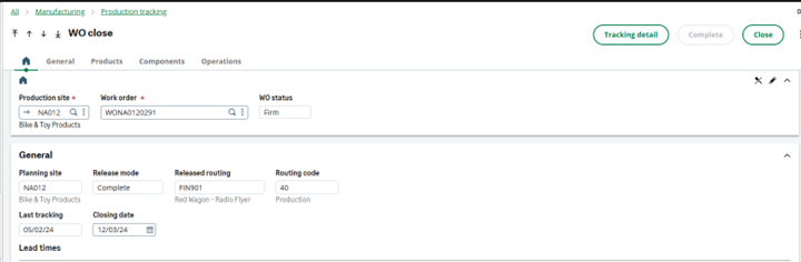 How to Close and Reactivate a Work Order in Sage X3
